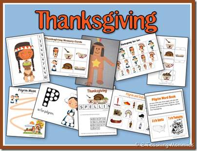 Free Printable Thanksgiving Pack