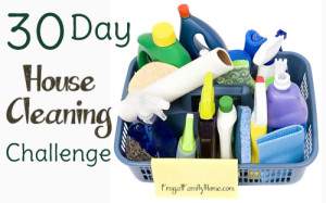 30 Day House Cleaning Challenge | Frugal Family Home