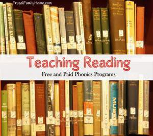 Teaching Reading, Free and Paid Phonics Programs | Frugal Family Home