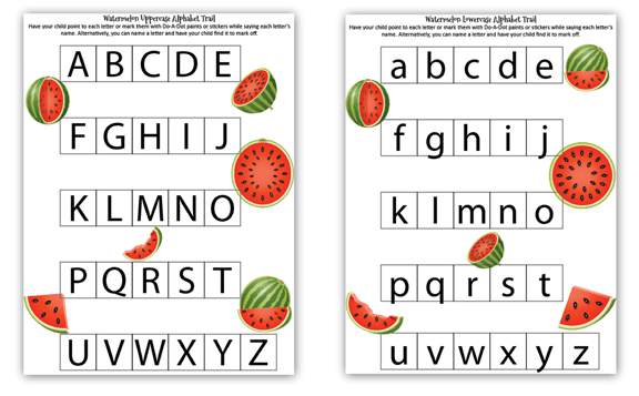 Free Printables, Watermelon Themed Activity Sheets | Frugal Family Home