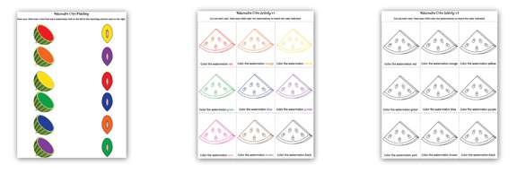 Free Printables, Watermelon Themed Activity Sheets | Frugal Family Home