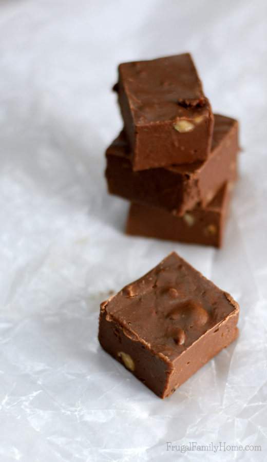 Homemade Sweet Treats, Chocolate Fudge | Frugal Family Home
