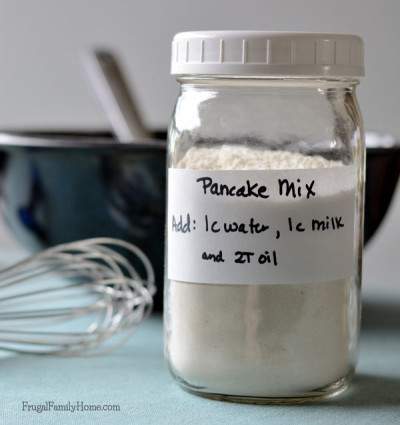Make Your Own Pancake Mix | Frugal Family Home
