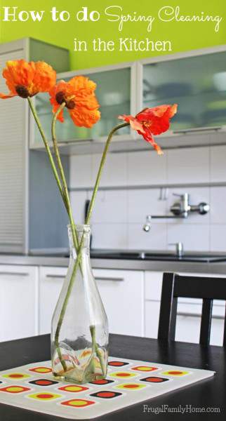 How to do Spring Cleaning in the Kitchen | Frugal Family Home