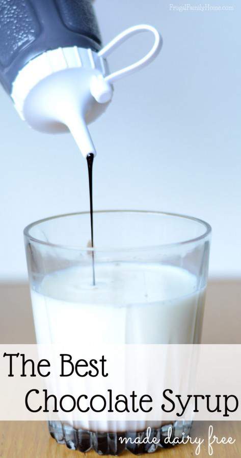 How to Make the Best Chocolate Syrup, dairy free | Frugal Family Home