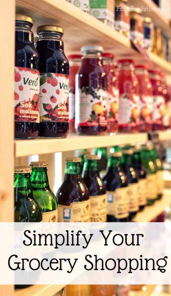 5 Tips to Simplify Your Grocery Shopping | Frugal Family Home
