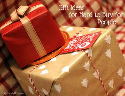 Gift Ideas for Hard to Buy for People | Frugal Family Home
