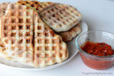 Quick and Easy Homemade Waffle Pizza Pockets | Frugal Family Home