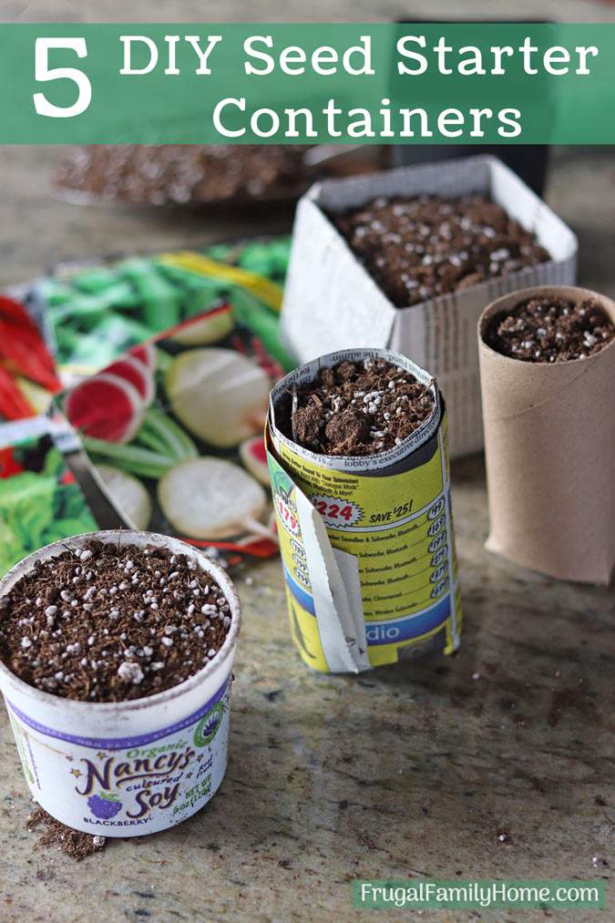How To Make Plant Pots 5 Easy Seed Starting Containers Frugal Family