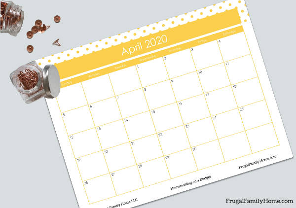 Free April Printable Calendar Pages, Edit before You Print