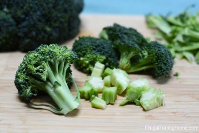 How to Cut Broccoli, To Use All of It | Frugal Family Home