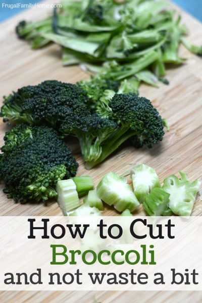 How to Cut Broccoli, To Use All of It | Frugal Family Home