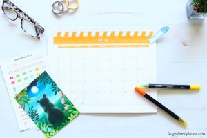 Free Printable Calendar Pages for May, They are Editable Too!