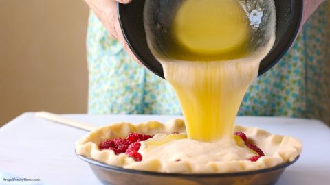 How to Make Raspberry Custard Pie, An Easy Creamy Pie Recipe | Frugal ...